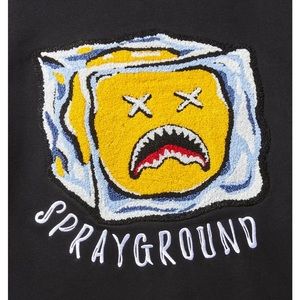 Sprayground | Sweaters | Chenille Smiley Crew Neck Pullover Black ...
